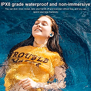 Earbuds Headphones, IPX5 Waterproof Headset, Hi-Fi Stereo in-Ear Earphones for Gym Work