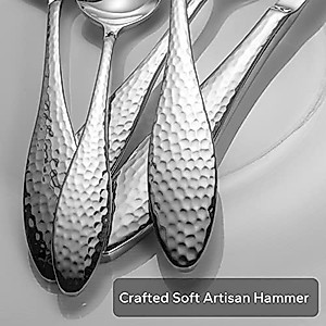 Alata Emma 20-Piece Silverware Set,18/10 Stainless Steel Flatware Set,Service for 4,Mirror Polished Cutlery Set,Dishwasher Safe