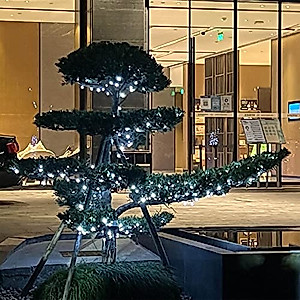 INMKALI Solar String Lights Outdoor Waterproof Big & Super Bright LED Christmas Lights 2-Pack 2400MAH 144FT 400L Fairy Lights 8 Lighting Modes for Garden Patio Tree Party Wedding (Cool White)