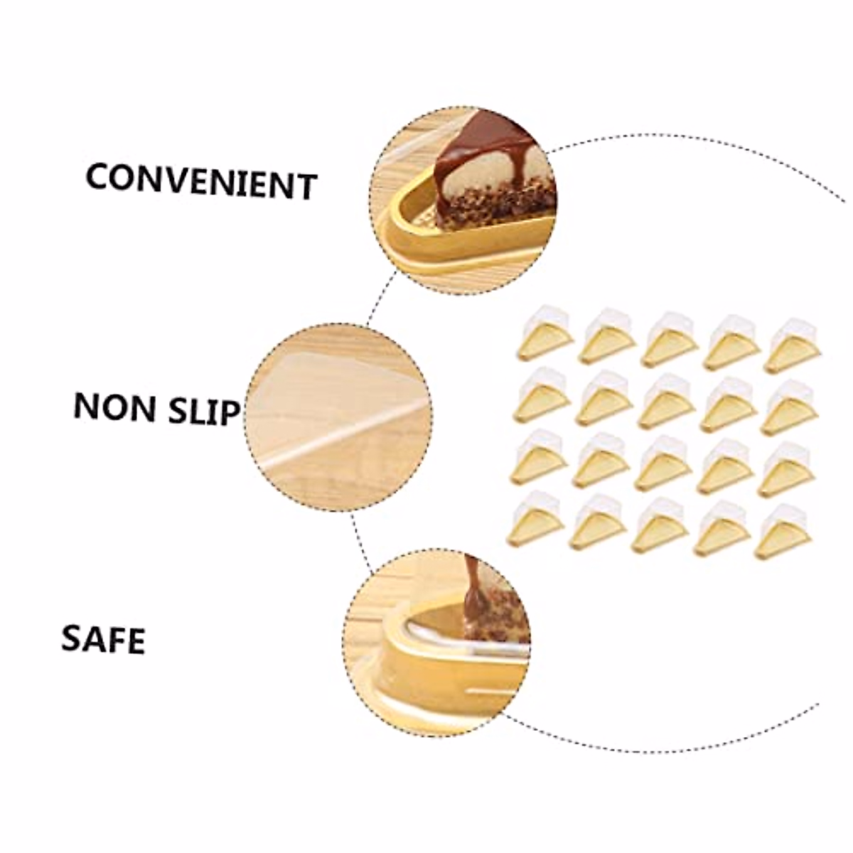 OATIPHO 50pcs Sandwich Box Mini Cake Boxes Cake Plastic Container Clear Container Bakery Box Moon Cake Packing Box Cheesecake Boxes Disposable Cake Boxes Packing Cake Boxes Blister Dessert