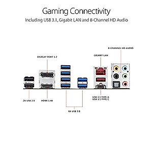 ASUS ROG Strix X370-F GAMING AMD Ryzen AM4 DDR4 HDMI DisplayPort M.2 ATX X370 Motherboard with USB 3.1