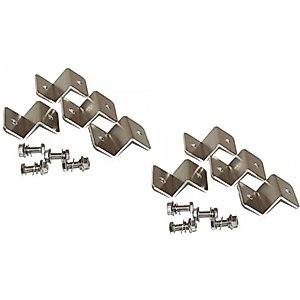(2 Sets) Solar Panel Z Bracket Mount Mounting Set RV Boat Off Grid