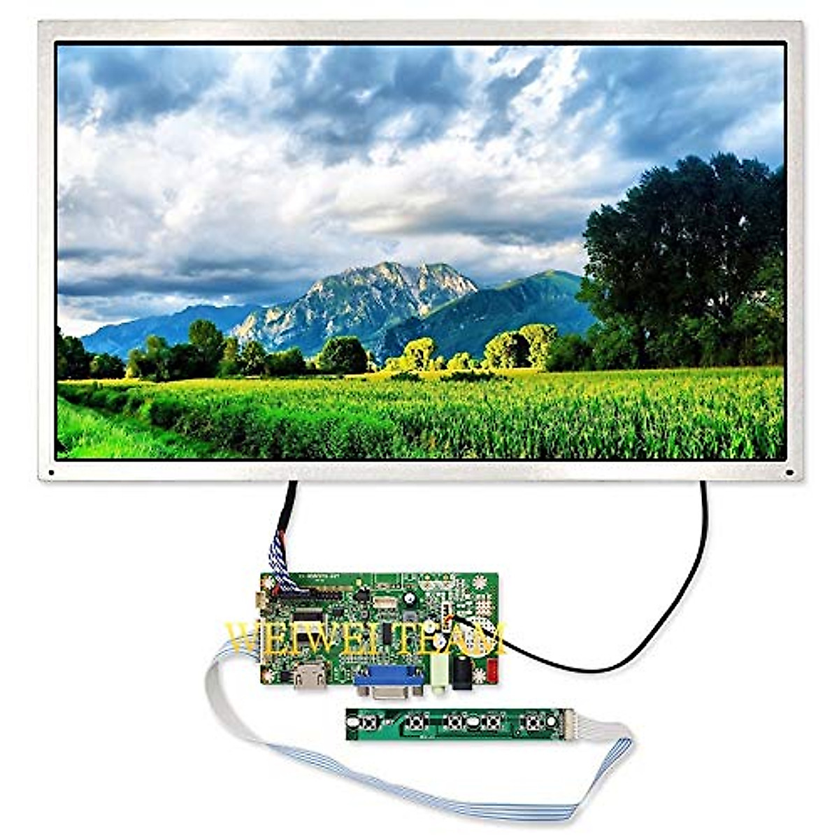 Lysee Mobile Phone Parts - G156XW01 V1 15.6 inch TFT LCD Display LVDS 30 pin IPS Laptop Panel wxga Screen with HDMI VGA Controller Board 1366x768