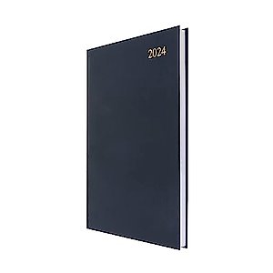 Collins Debden Collins Essential A4 Diary 2024 Daily Planner - 2024 Page A Day Diary, Journal & 2024 Planner - Business, Office, Academic and Personal Use - A4 Size (Blue)