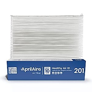 AprilAire 201 Replacement Furnace Filter for AprilAire or Space-Gard 2200 or 2250 Whole-House Air Purifiers - MERV 10, 20x25x6 Air Filter (Pack of 2)