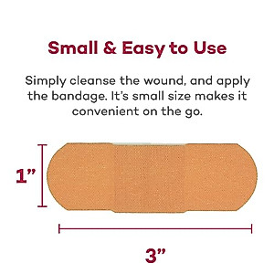 Dealmed Sterile Flexible Fabric Adhesive Bandages – 1x3 Inch – 100/Box - Breathable First Aid Strip Pack - Soft Stretch Wound Patch for Medical, Emergency Kits & Clinic