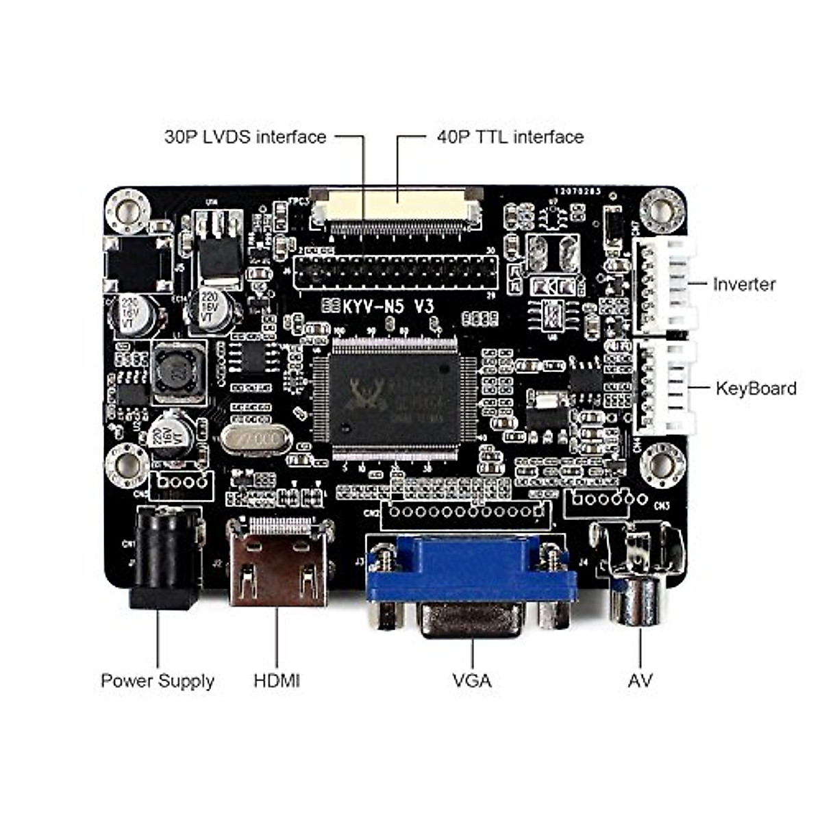 HDMI VGA LVDs Controller Board for 11.6 inch 1366x768 B116XW03 14" LP140WH2 BT140XW02 HSD140PHW1 15.6" B156XW02 B156XTN03.2 40Pin LCD Screen