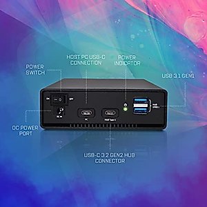 compatily LV22 16TB USB-C 10Gbps External HDD and HUB – Enterprise Hard Drive for Professional Media Creators and Work from Home Office Professionals