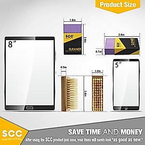 Professional Suede Shoe Cleaner Kit. Suede Brush & Suede Eraser for Shoes & Boots. New Suede & Nubuck Cleaning Essential Kit for Napped Leather Coats, Jackets, Furniture, Seats, Gloves & Sneakers.