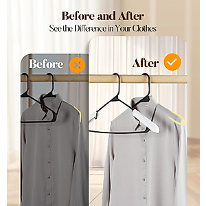 HOUSE DAY Plastic Hangers Shoulder Expanders, Anti-Deformation Garment Protectors, Extensions for Clothes Hangers, Prevents Shoulder Bumps & Clothing Shape, Durable & Easy to Use (White 30 Pack)