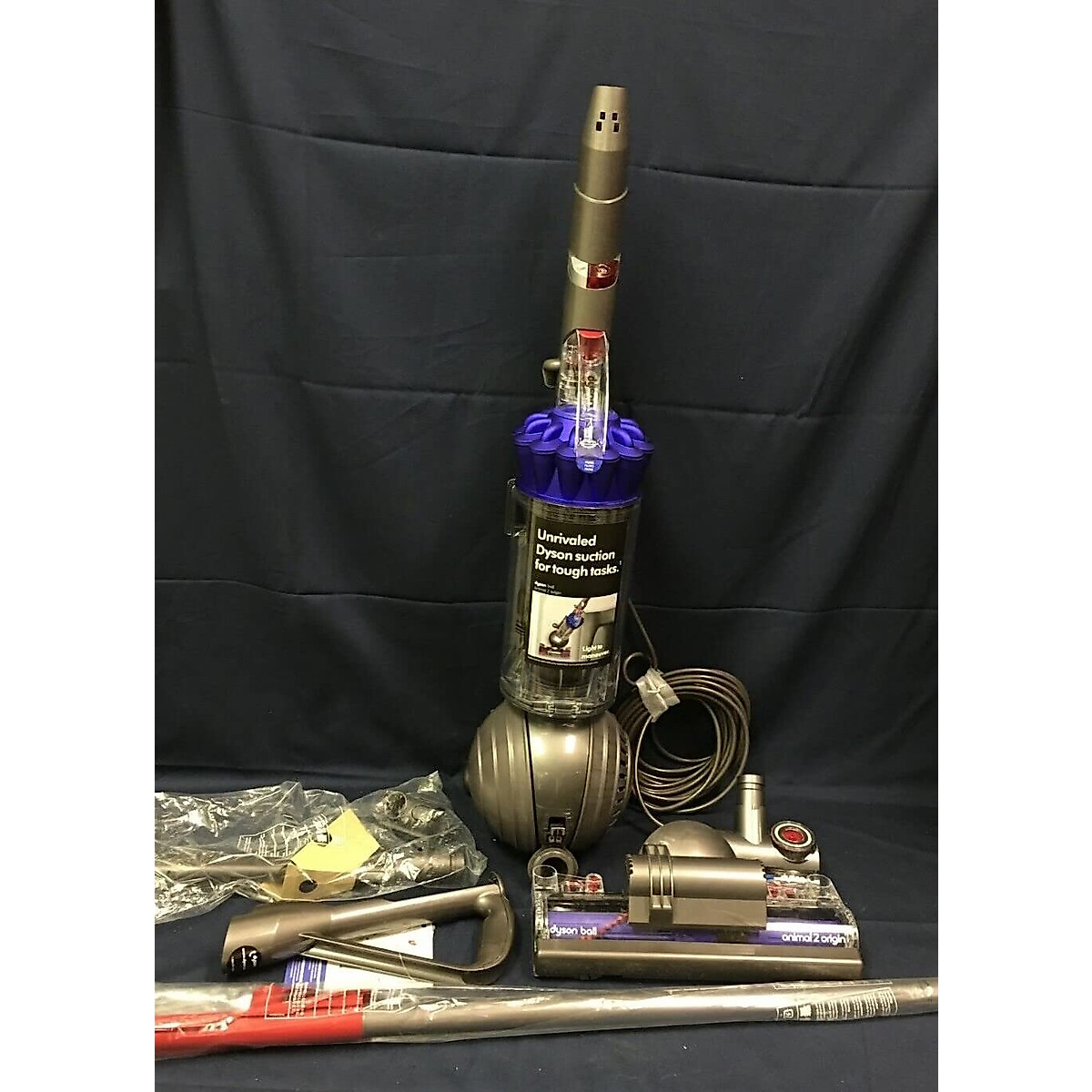 Dyson Ball Animal 2 Upright Corded Vacuum Cleaner: HEPA Filter, Height Adjustment, Self-Adjusting Cleaner Head, Telescopic Handle, Rotating Brushes, Blue