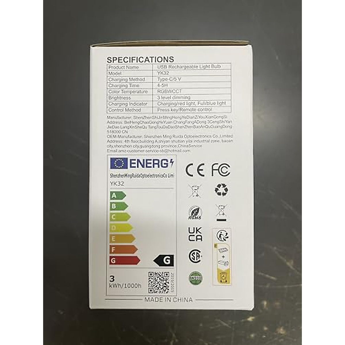 2Pack Rechargeable Light Bulbs with Remote E26/E12 Battery Operated Light Bulb 2200mAh, 3 Color Temperatures/Timer/Dimmer/Color Changing Puck Lights with Remote, Cordless Light Bulb for Non-Hardwired