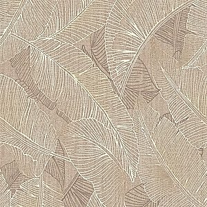 Belgravia Anaya Leaf Wallpaper - Modern Wallpaper for Living Room, Bedroom, Fireplace - Decorative Luxury Nature Wall Paper with Leaves Pattern, Subtle Sheen & Textured Finish (Taupe)