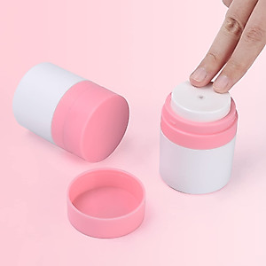 3 Pc Airless Pump Jar, Airless Pump Jars Sets, Containers for Toiletries, Lotion Dispenser, Moisturizer Container, Airless Pump Bottles, Small Containers, Drunk Elephant Container, Cosmetic Cream Jar