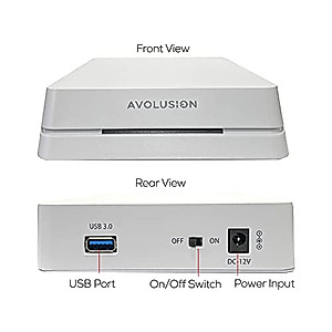 Avolusion HDDGear Pro 8TB 7200RPM USB 3.0 External Gaming Hard Drive (for PS5) White - 2 Year Warranty