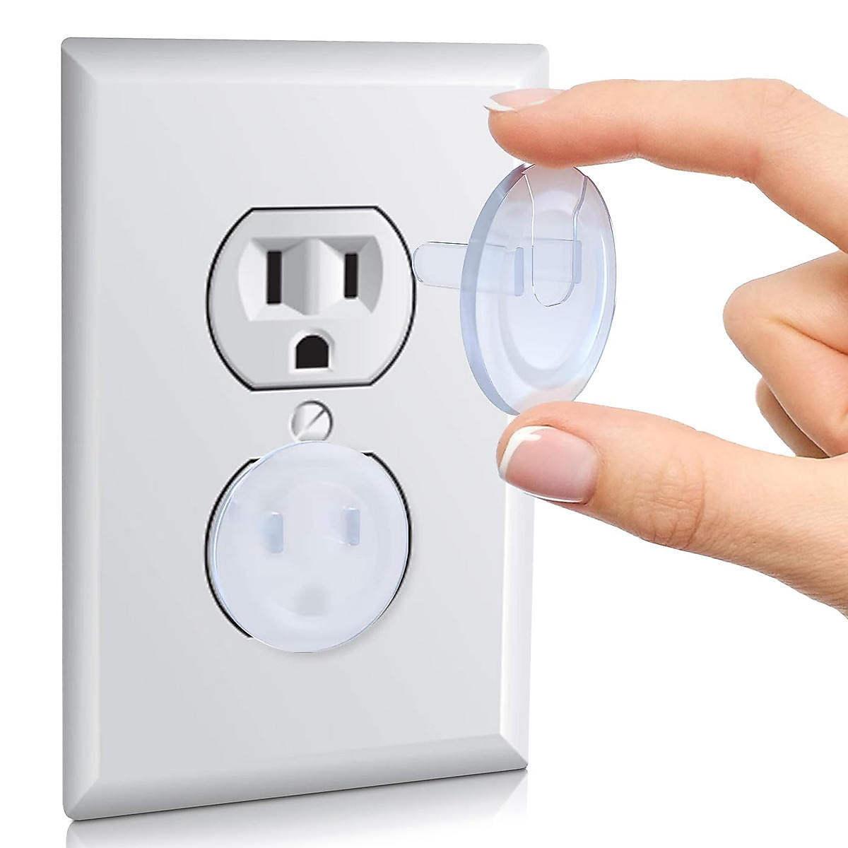 KP KOOL PRODUCTS Plug Covers for Electrical Socket Outlets Covers for Baby Proofing - Safety Plug Covers for Child's Protection - Pack of 40