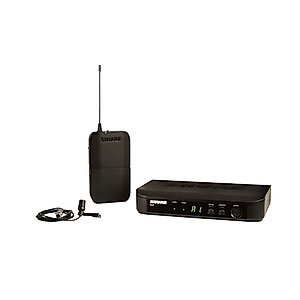 Shure BLX14/CVL UHF Wireless Microphone System - Perfect for Interviews, Presentations, Theater - 14-Hour Battery Life, 300 ft Range | includes CVL Lavalier Mic, Single Channel Receiver | H10 Band