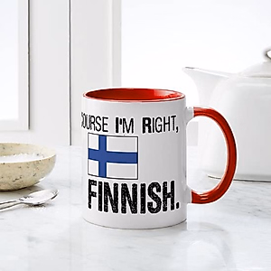 CafePress Of Course I'm Right Finnish Mug Ceramic Coffee Mug, Tea Cup 11 oz