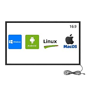 32 Inch 20 Points IR Touch Frame Without Glass Infrared Touch Screen Overlay Kit USB Interface Free-Drive for HT-IR32-17mm 0