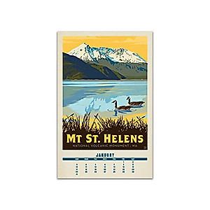 National Parks Posters Deluxe 2021 Wall Calendar