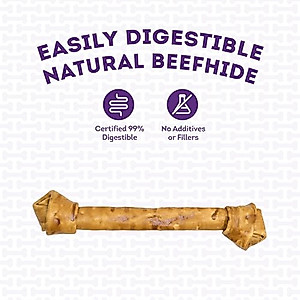 Treatly USA Beefhide Bones 15-17" Dog Chew Treats - Chicken Flavor, 1 Count/1 Pack