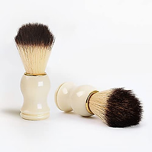 Zertone Straight Razor Kit with Hair Brush and Leather Strop, Straight Edge Razor with Carbon Steel Cutthroat Blade, Barber Razor (Blue)