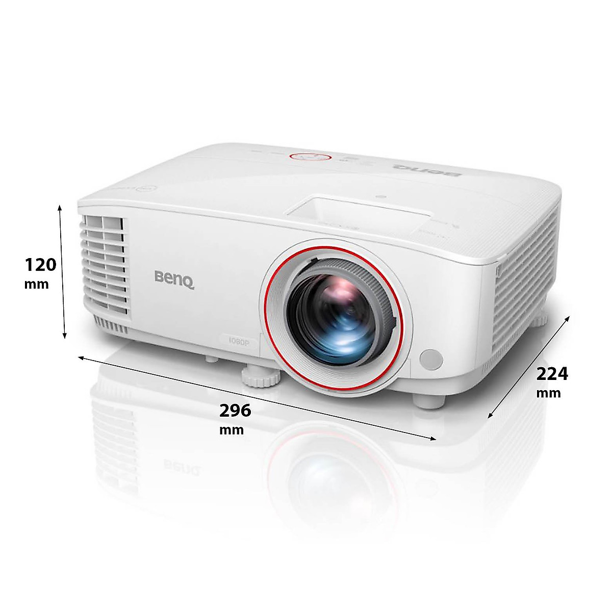 BenQ TH671ST Full HD 1080p Projector for Gaming: High Brightness 3000 ANSI Lumen, Low Input Lag, Superior Short Throw for Table Top Placement - White