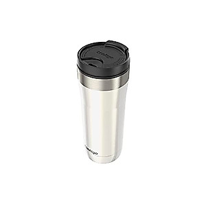 Contigo Uptown Dual-Sip Stainless Steel Tumbler with Leakproof Lid, Insulated Body Keeps Drinks Hot & Cold for Hours, Sip Cold Drinks Through Straw & Hot Drinks Through Spout, 24oz Sunbeam Gold