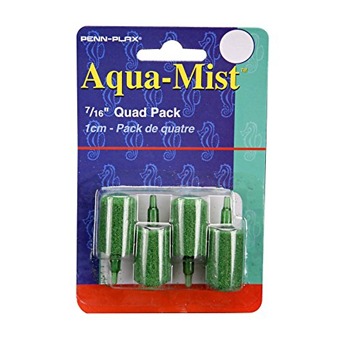 Penn-Plax AS6Q 4-Pack Aqua Mist Air Stone Cylinder Aerator for Fish Tank | Easy to Install to Your Pump | Aerates Your Tank