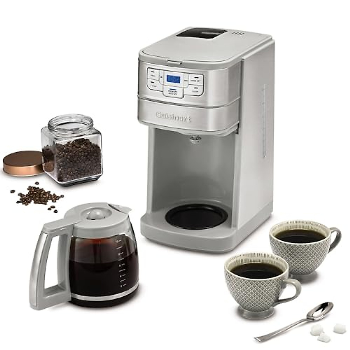 Cuisinart DGB-400SS Automatic Grind and Brew 12-Cup Coffeemaker Stainless Steel Bundle with 2 YR CPS Enhanced Protection Pack