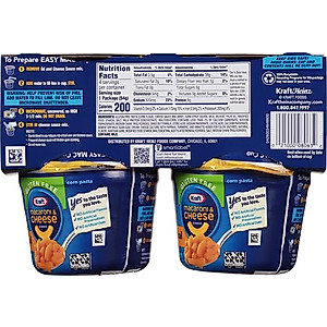 Kraft Gluten Free Original Mac & Cheese Macaroni and Cheese Dinner, 1.9 oz Cups (Pack of 4)