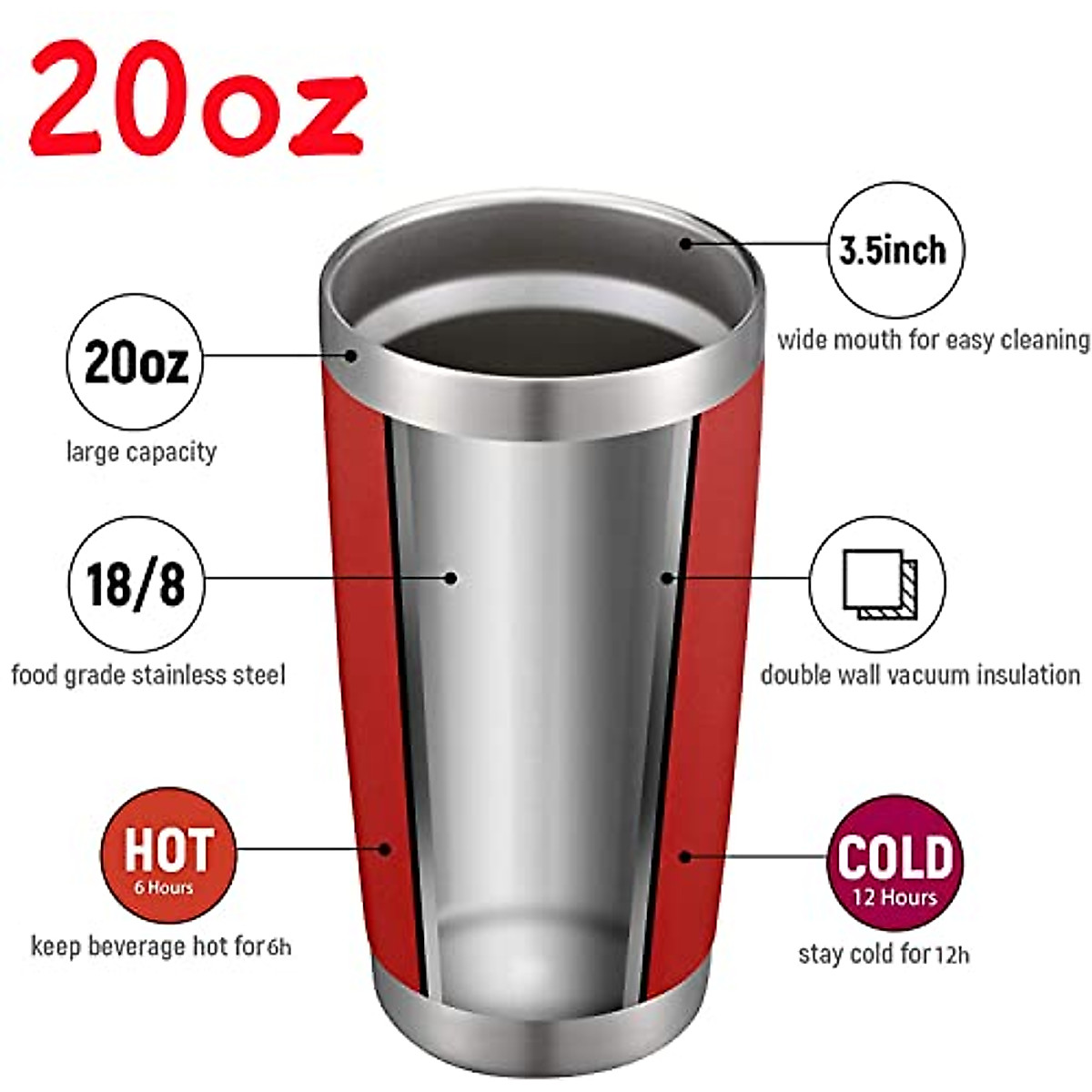 Personalized Photo 20oz 30oz Stainless Steel Tumbler,Custom Coffee Tumbler Cup With Lid And Strawstraw Vacuum Insulated With Text Photo Logo (PERSONALIZED)