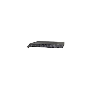 APC Rack Mount PDU, Basic 200V-240V/50A Three-Phase PDU, (6) Outlets, 1U Horizontal Rackmount (AP7516)