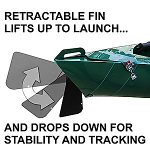 Tucktec Advanced 10 Foot Foldable Kayak Folding Canoe, Portable Lightweight, Boat Fits in Your Car No Roof Rack Needed, Stronger Than Inflatable, for Kids or Adult (Blue 2022)