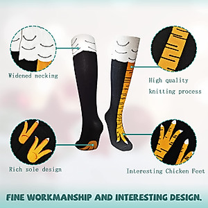 1Pair Chicken Feet Socks for Women, Funny socks for Women, Chicken Leg Socks for Women, Man and Kids