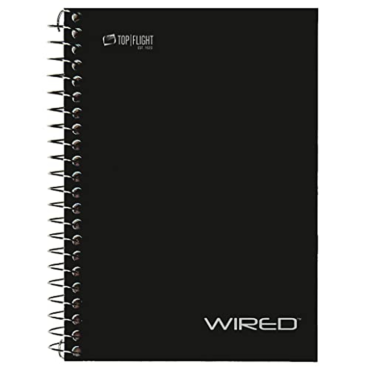 Top Flight Wired Personal Wirebound Notebook, 100 Sheets, College Rule, 7 x 5 Inches, 1 Notebook, Cover May Vary (33185)