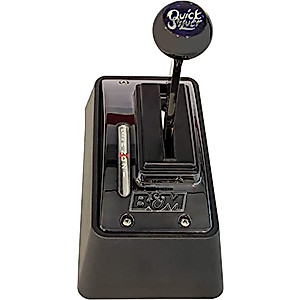 B&M AUTO RATCHET QUICKSILVER SHIFTER,BLACK FINISH,UNIVERSAL 3 & 4 SPEED,12.23" SHIFT LEVER LENGTH,COMPATIBLE WITH GM TH350,TH400,700R4,200R4,4L60, 4L60E - 4L80E TRANSMISSIONS