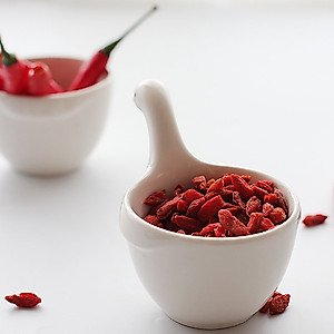 WAIT FLY 4pcs Cute Duck Shape Ceramic Dessert Bowls/Seasoning Dishes/Dipping Bowls/Ketchup Saucer/Tea Bag Holders for Salad Pudding Yogurt Best for Home Kitchen