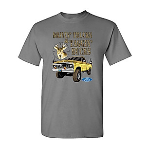 Ford Driving Trucks TAGGIN' Bucks - Unisex T-Shirt (3XL, Charcoal)