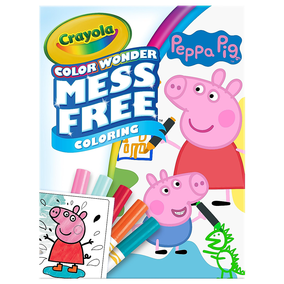 Crayola Peppa Pig Color Wonder Activity Set, Mess Free Peppa Pig Coloring Pages for Toddlers, Peppa Pig Toys & Gifts, Stocking Stuffers