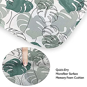 KINUUIS 4PC Summer Bathroom Shower Curtain Sets Abstract Modern Bathroom Sets,Watercolor Bathroom Sets with Rugs and Accessories,Line Art Shower Curtain for Bathroom Decoration