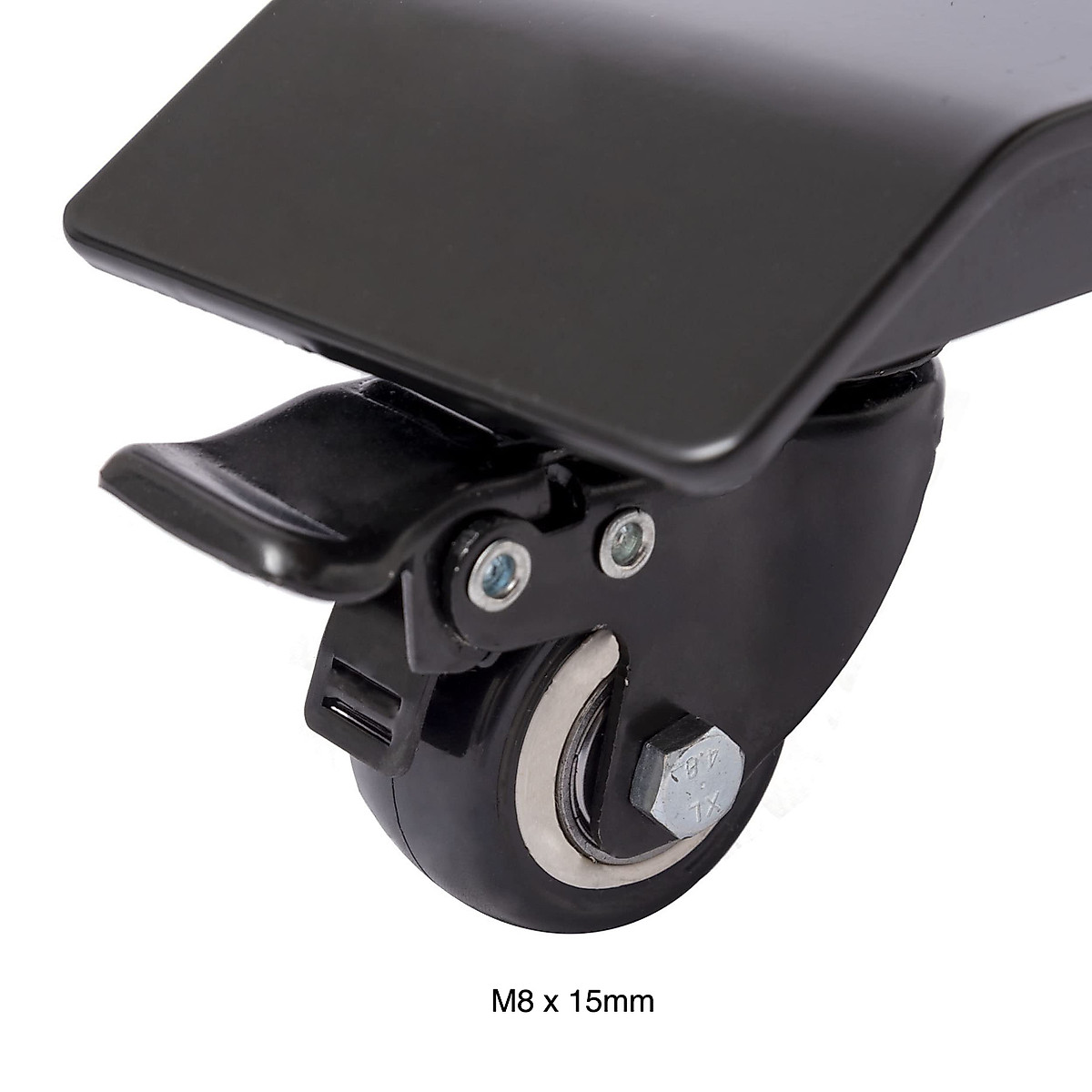 2" Locking Casters for Stand Up Desk Store Dual Motor Electric Adjustable Height Standing Desk with EZ Assemble Steel Frame (Black, Non-Marking)