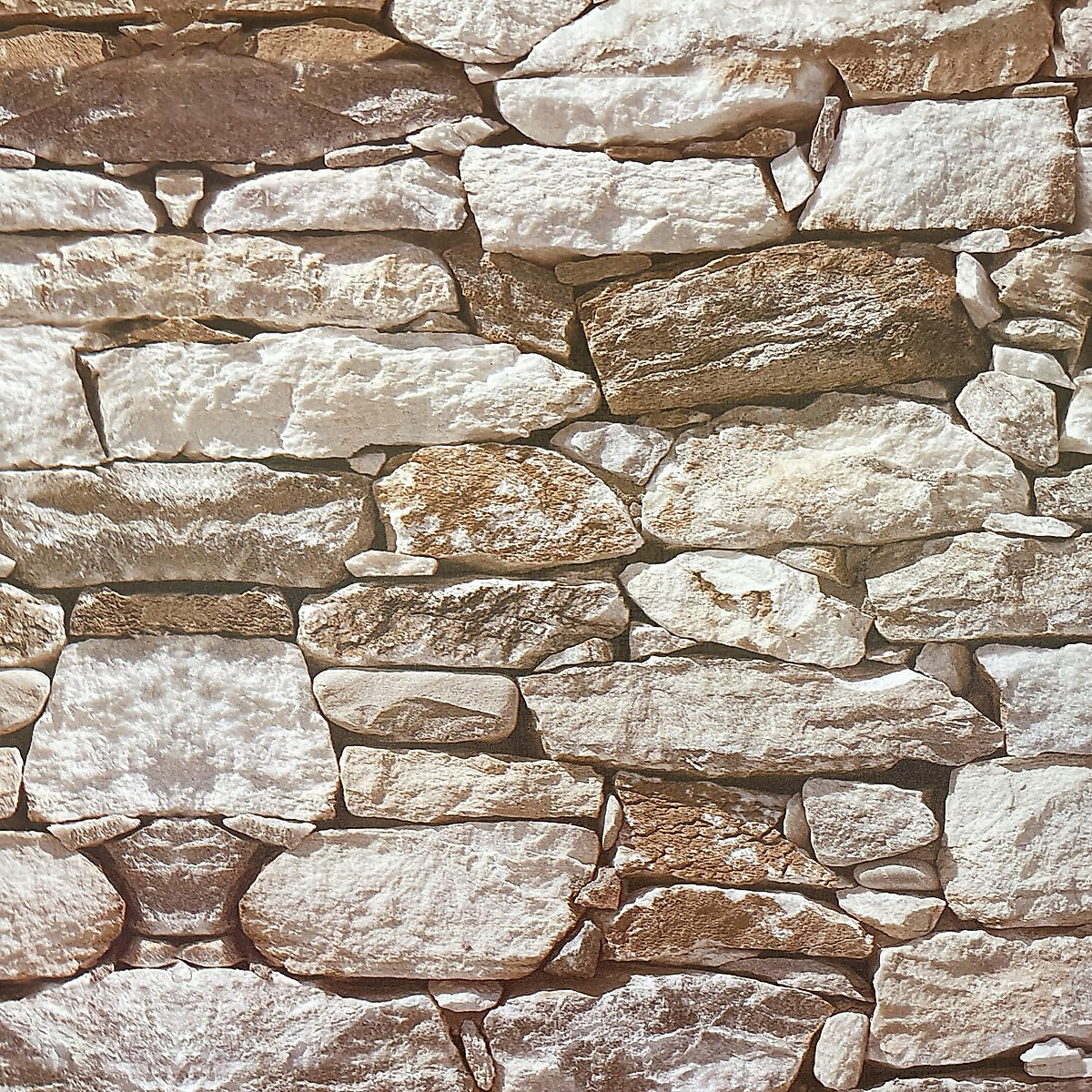 SimpleLife4U Self-Adhesive Shelf Liner Removable Contact Paper Refurbish Apartment Dorm Shop Ugly Wall, Modern Bricks, 17.7 Inch By 9.8 Feet