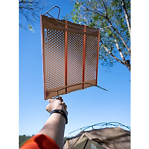 iClimb Mini Solo Folding Table Ultralight Compact for Backpacking Camping Hiking Beach Picnic (Gunmetal, L)