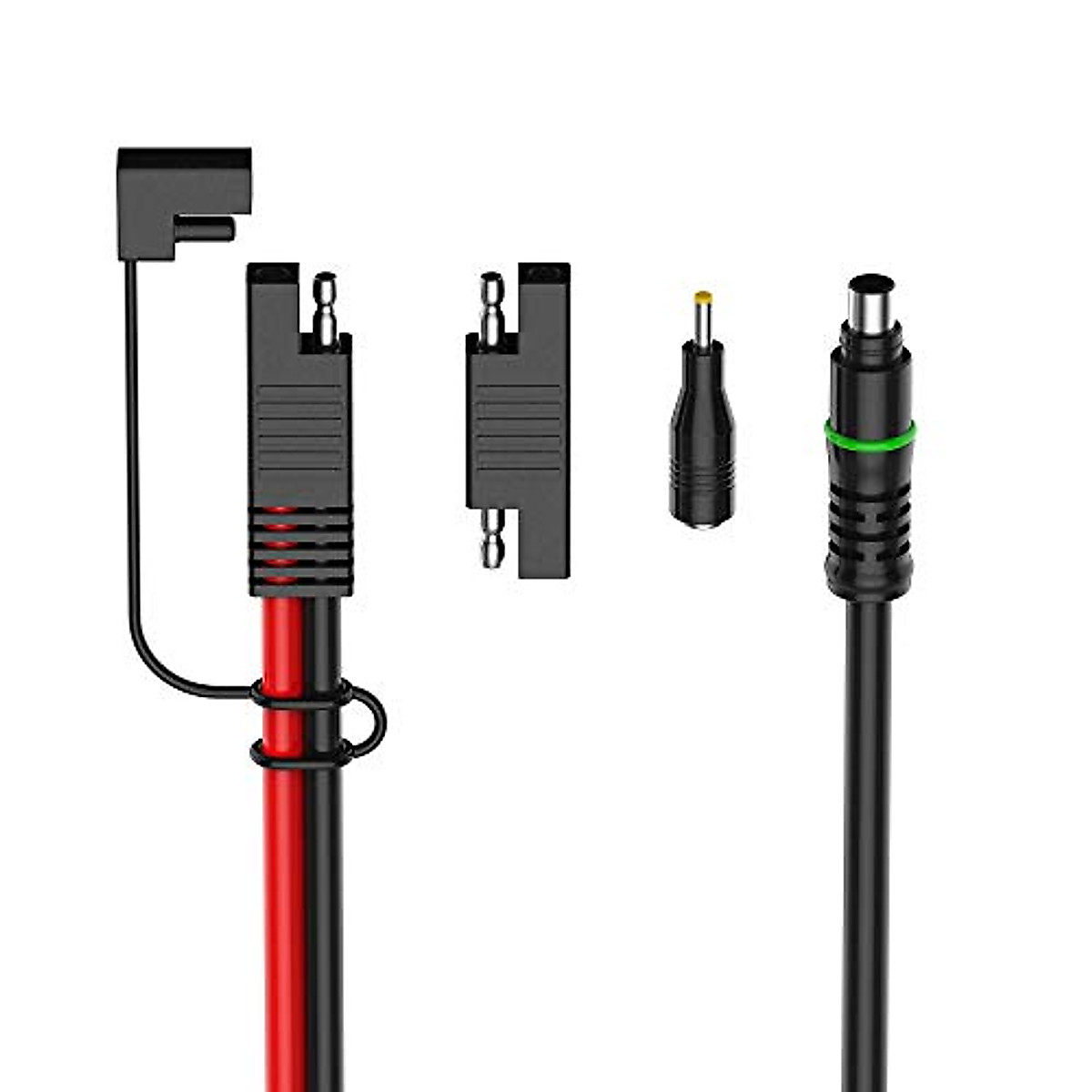 PolyEnergy DC8mm to SAE Connector with DC5521 Converter Adapter Compatible with Explorer 160 240 500 1000 and GZ Portable Power Station Solar Generator Portable Solar Panel 12AWG Heavy Duty Cord