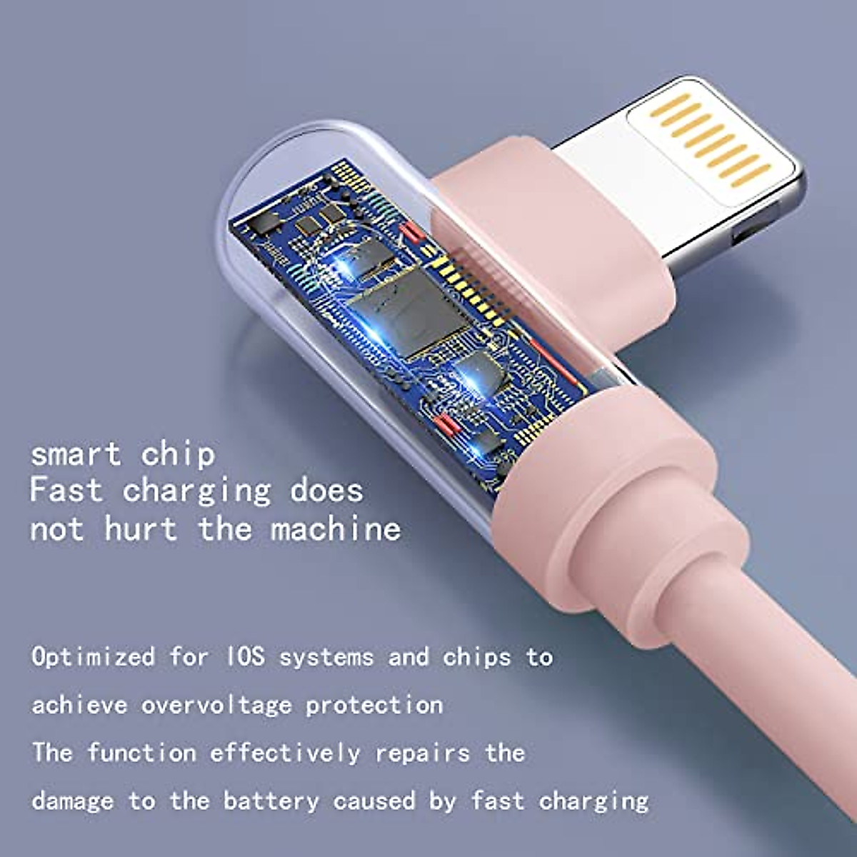 10FT iPhone Charger [Apple MFi Certified] Lightning Cable 3Pack Long iPhone 90 Degree Fast Charging Cables High Speed Data Sync Cord Compatible with iPhone 14 13 12 11Pro Max/XR/XS/8/7/Plus/SE/iPad