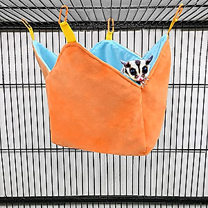 vomvomp Hanging Sugar Glider Bonding Pouch Snuggle Sleeping Bag Open Environment Pouch for Crabby Gliders and Small Animals