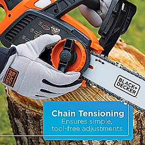 BLACK+DECKER 20V Max Cordless Chainsaw, 10-Inch, Tool Only (LCS1020B)