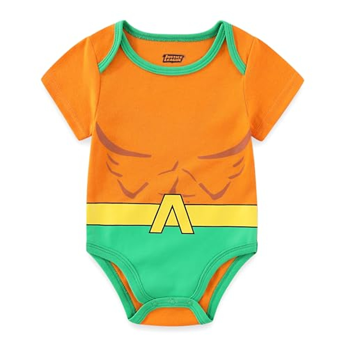 WARNER BROS Justice League Baby Boys 5 Pack Character Creepers - Batman, Superman, Flash, Aquaman and Green Lantern