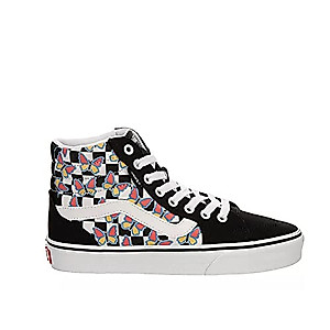 Vans Unisex Filmore High Top Canvas Sneaker - Butterfly Checkerboard Multicolored 6